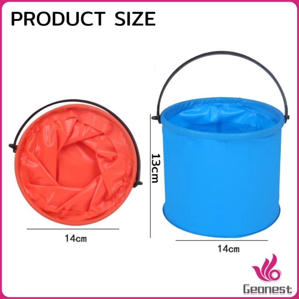 Geonest Foldable Barrel Portable Catch Fish Bucket Water Bucket ...