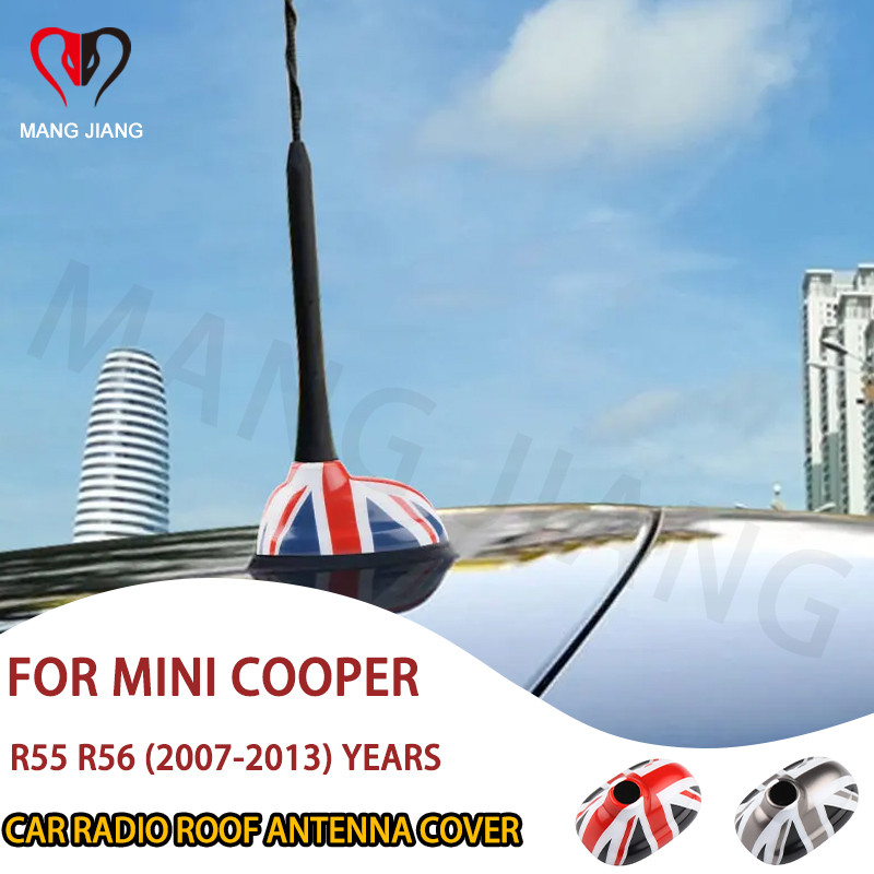 Union Jack Car Radio Roof Aerial Antenna Cover Stickers Shell For Mini ...