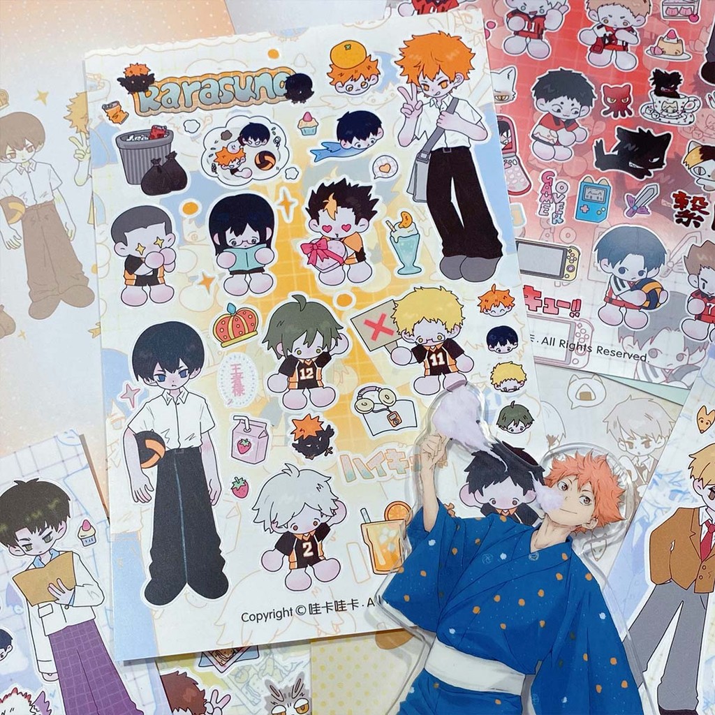Original Character Stickers Cute Cartoon Character Handbook Stickers ...