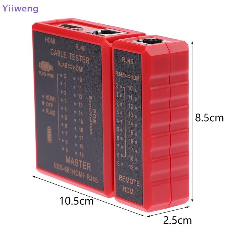 [yiiweng] 1PCS al Compatible HD Tester Network Cable RJ45 Lan 8P8C POE ...