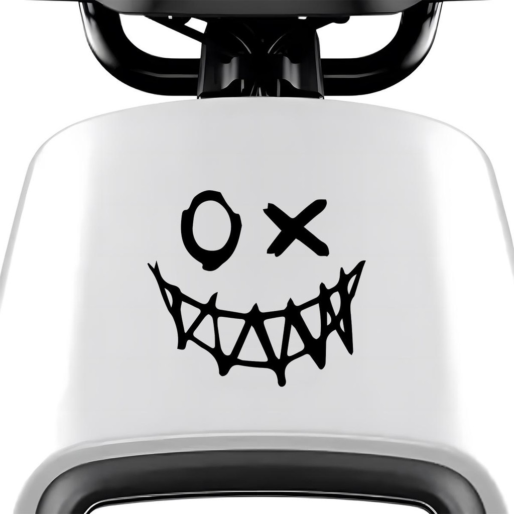 OX Devil Smile Motorcycle Windshield Patch Front Face Fuel Tank Rear ...