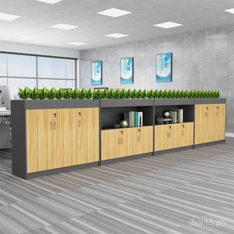 Factory Direct Office Wooden Partition File Cabinet Modern Minimalist ...