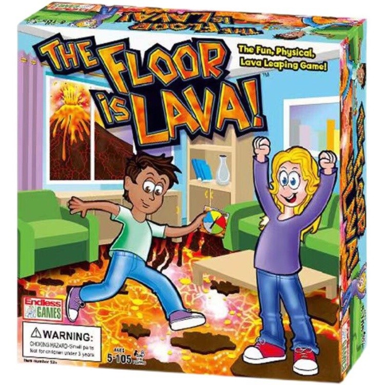 Hot Sale#Popular The floor is lava Turntable Card Family Board Game ...
