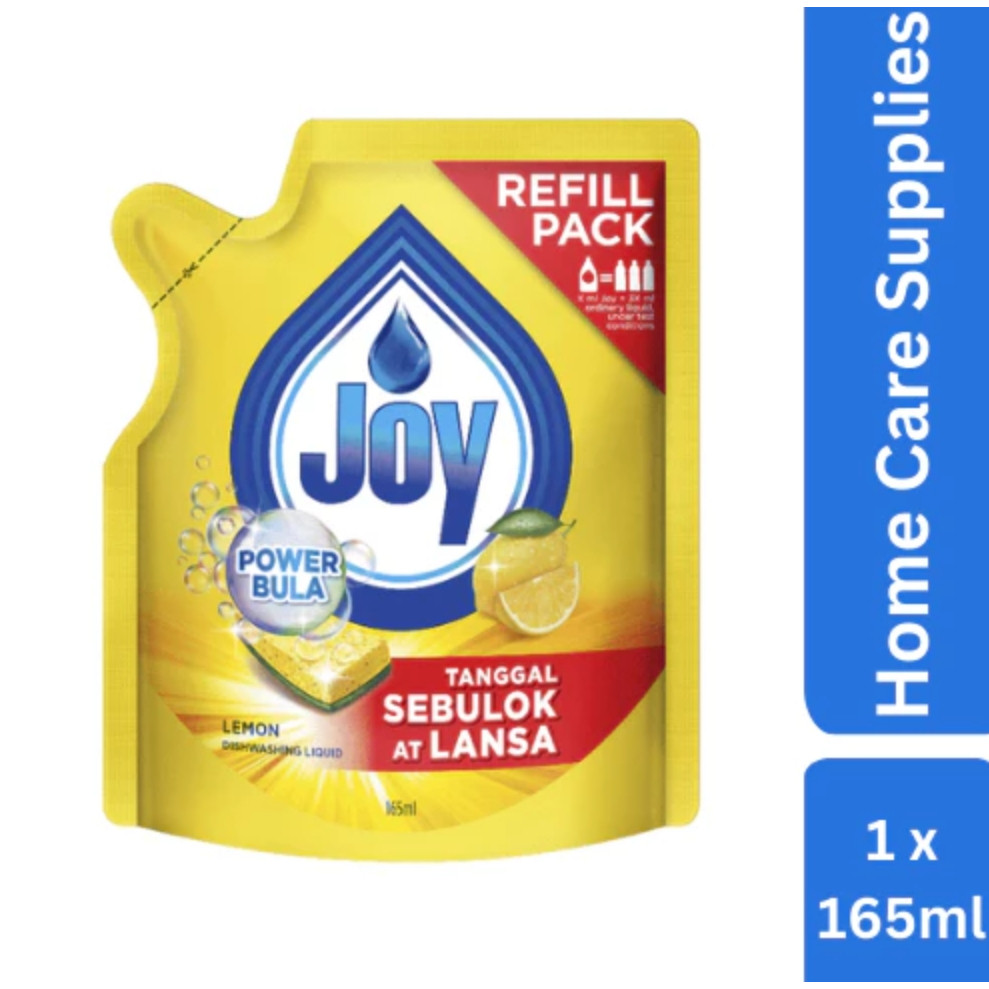 joy refill pack 165ML Dishwashing Liquid Sparkling Lime/Lemon home care ...