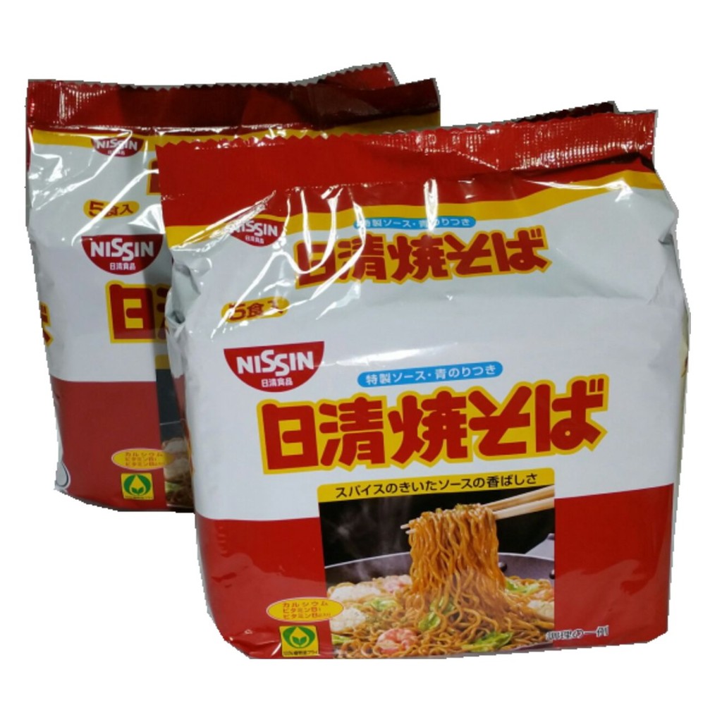Nissin Yakisoba 5-pack x 2 (Total 10 servings) | Shopee Philippines