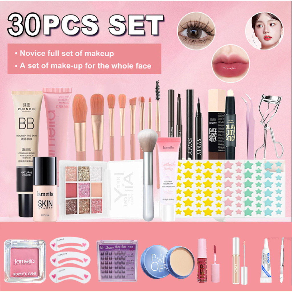 30PCS makeup bouquet Foundation+Eye Shadow Plate+Highlight+Powder ...