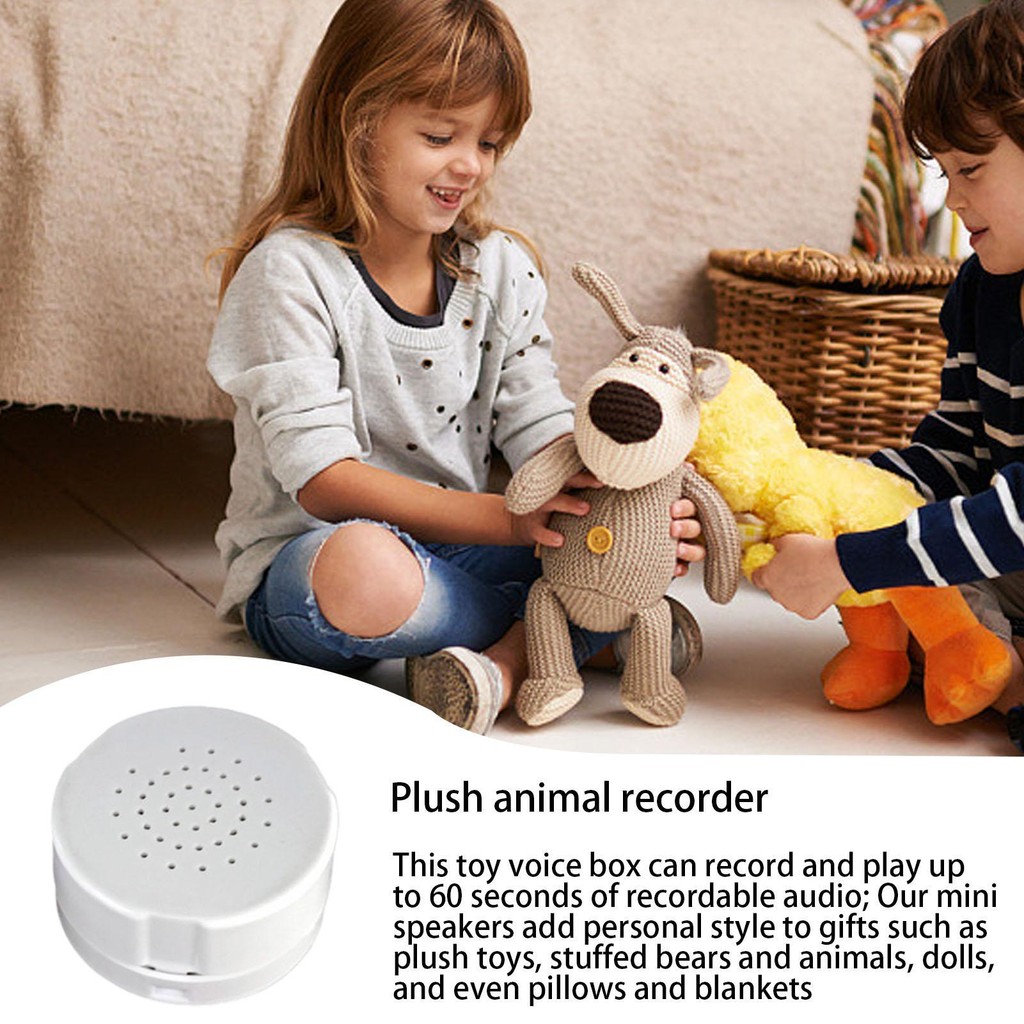 Stuffed Animal Sound Recorder 60 Seconds Button Sound Box Toys ...