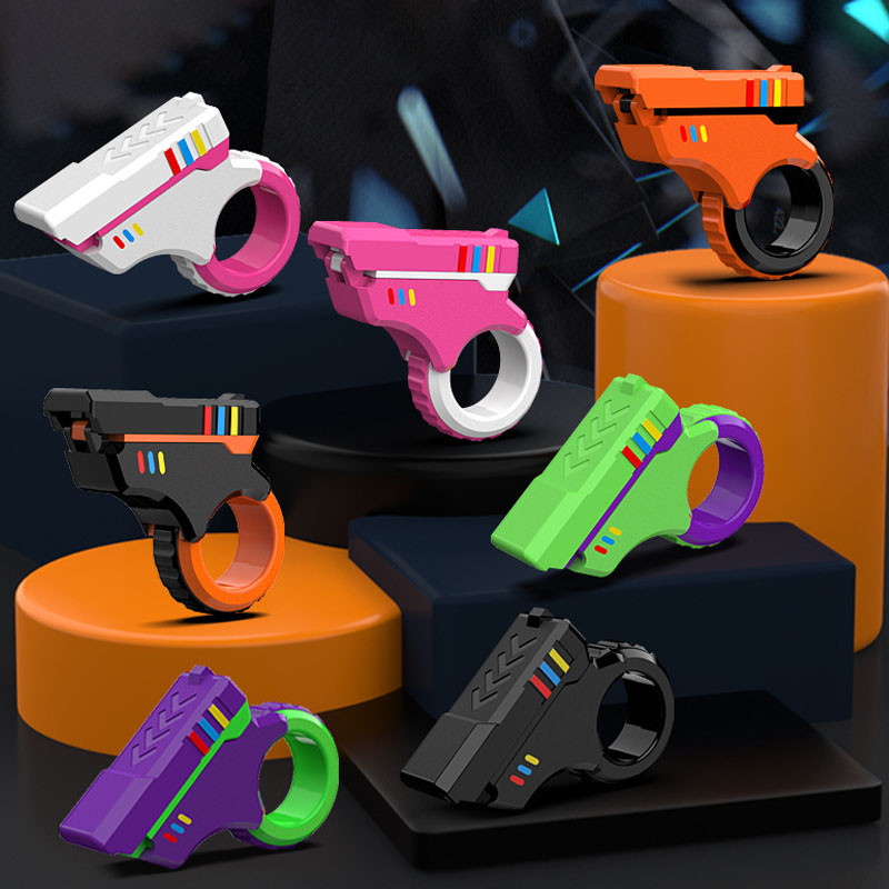 Finger Sliders Fidget Stress Relief Toys Ring Fingertip Textured ...