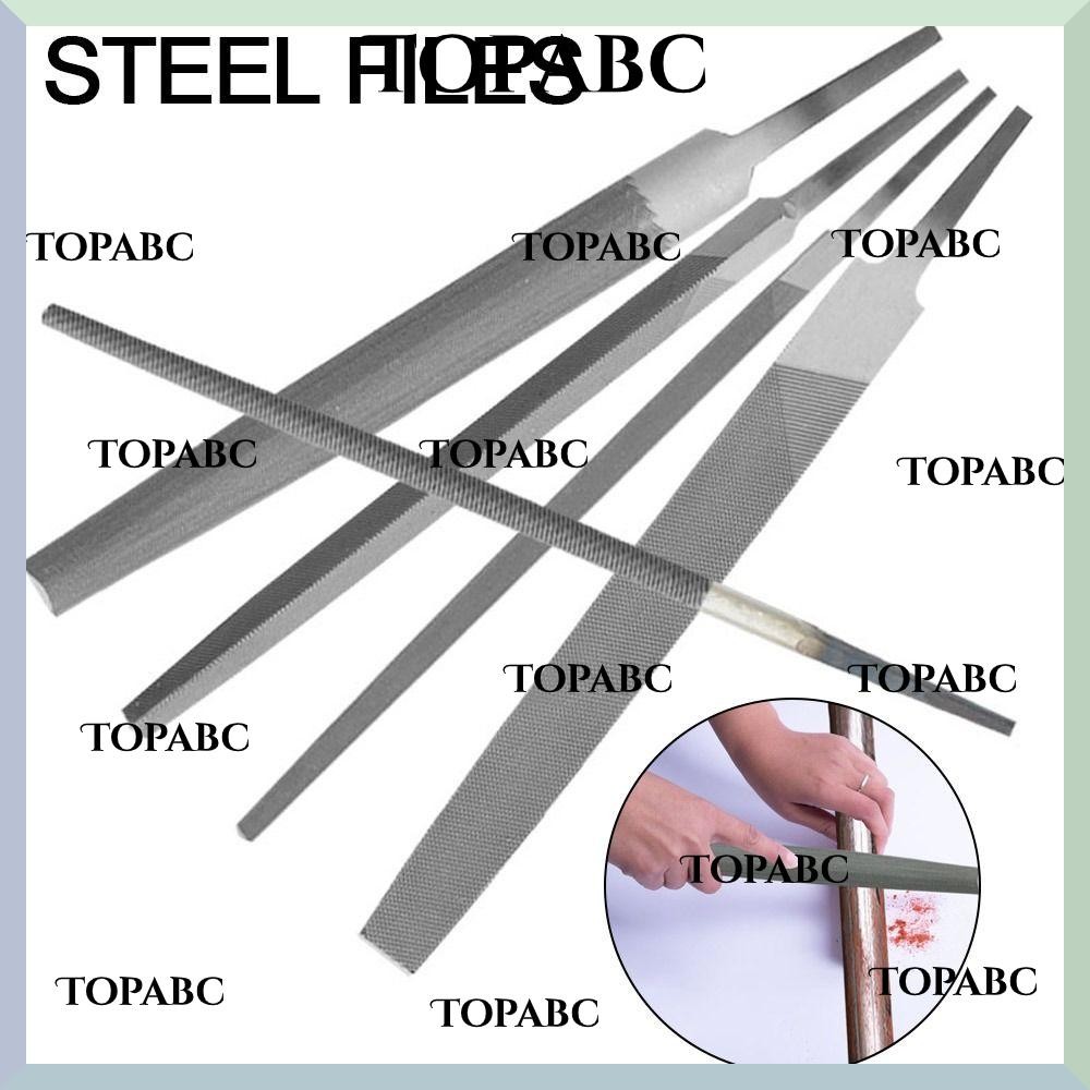 TOPABC Steel Files, Steel 6/8 Inch Saw File, High Hardness ...