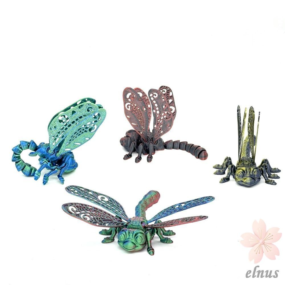 ELNUS 3D Printed Dragonfly, Simulated Dragonfly Poseable Joints 3D ...