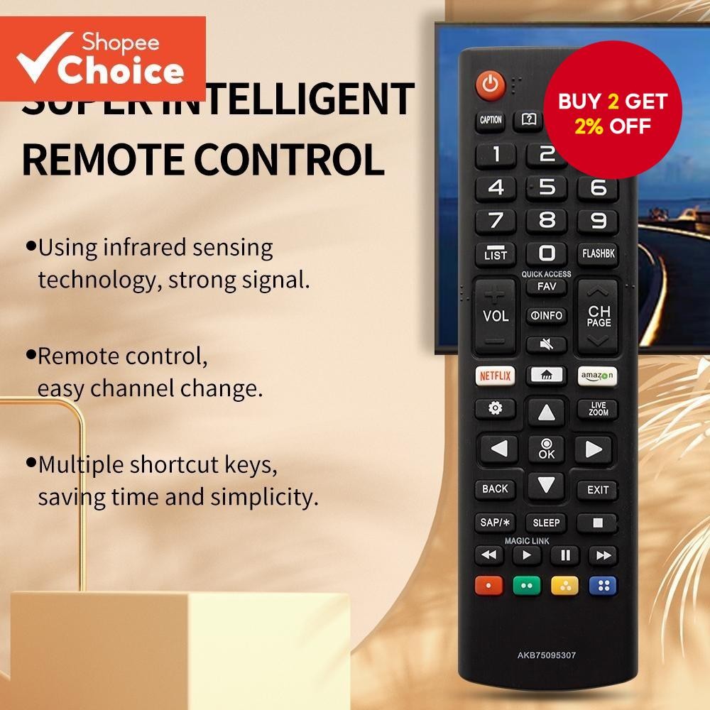 Replacement Remote Control for LG Smart TVs 43LG5500 49UJ6500 32LJ550B ...