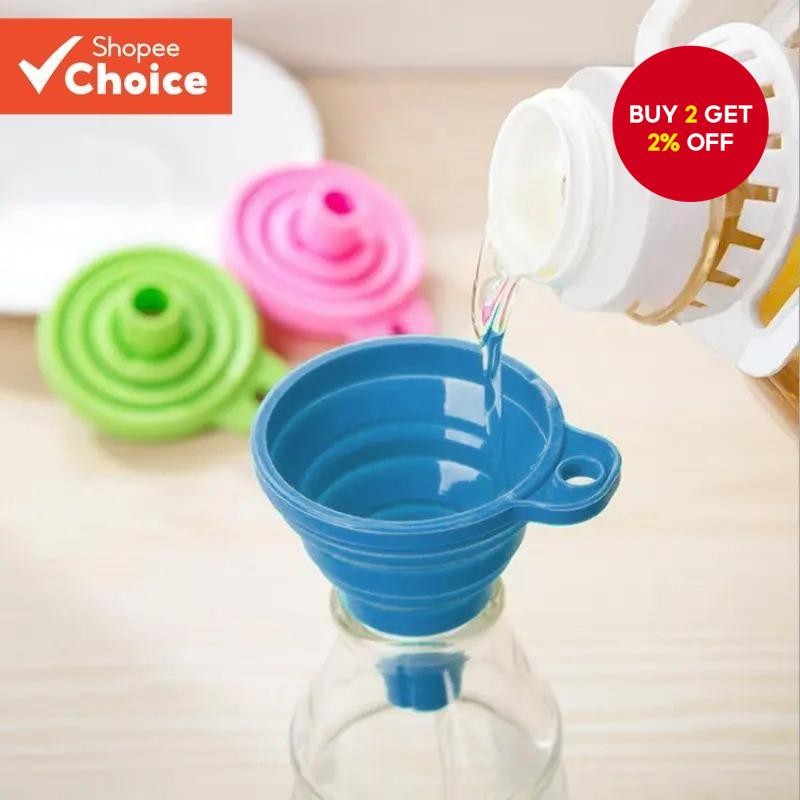 1Pc Household Telescopic Funnel Kitchen Packaging High Temperature ...