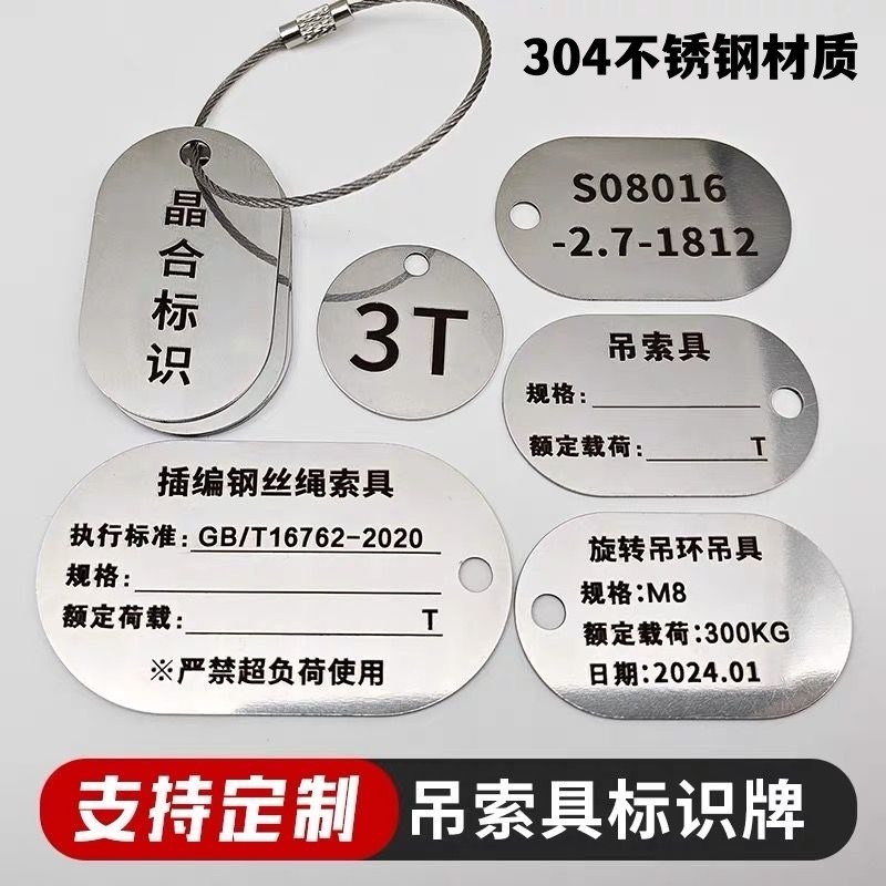 Customized Stainless Steel Cable Sign Listing Tag Instrument Space ...