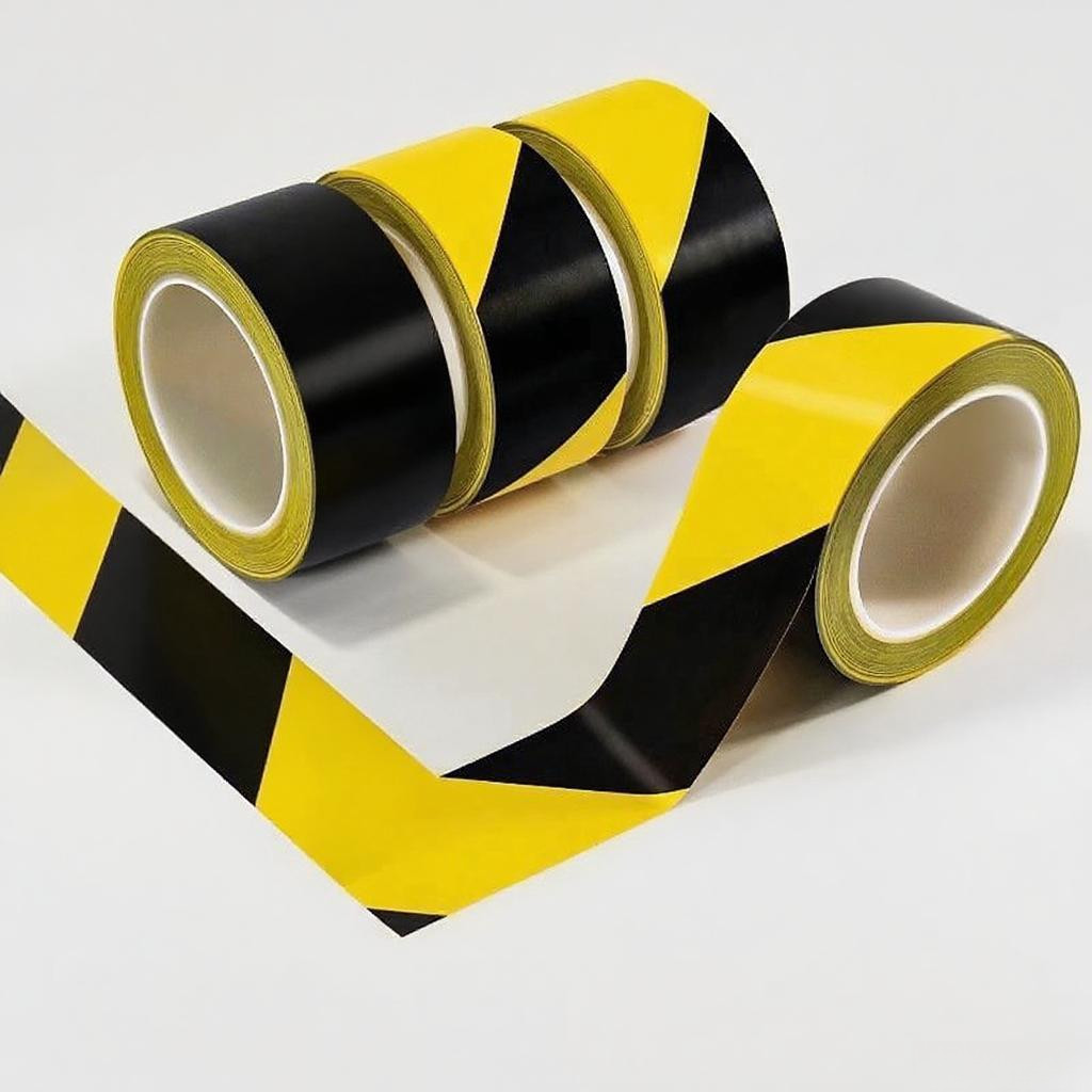 High Visibility PVC Zebra Tape - Weatherproof Safety Warning Adhesive ...