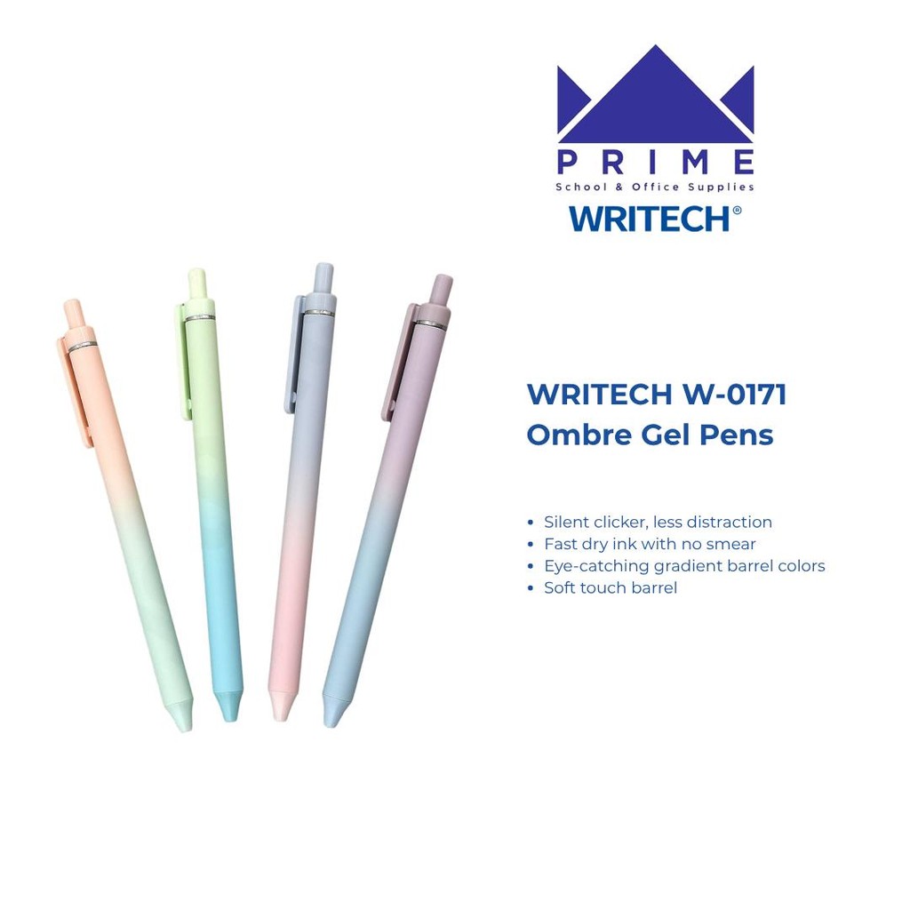Writech W-0171 Black Ink Ombre Gel Pen | Shopee Philippines