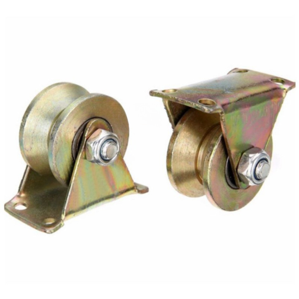 COD 1pc 2 inches 3 inches V Groove gate roller wheel Sliding gate ...