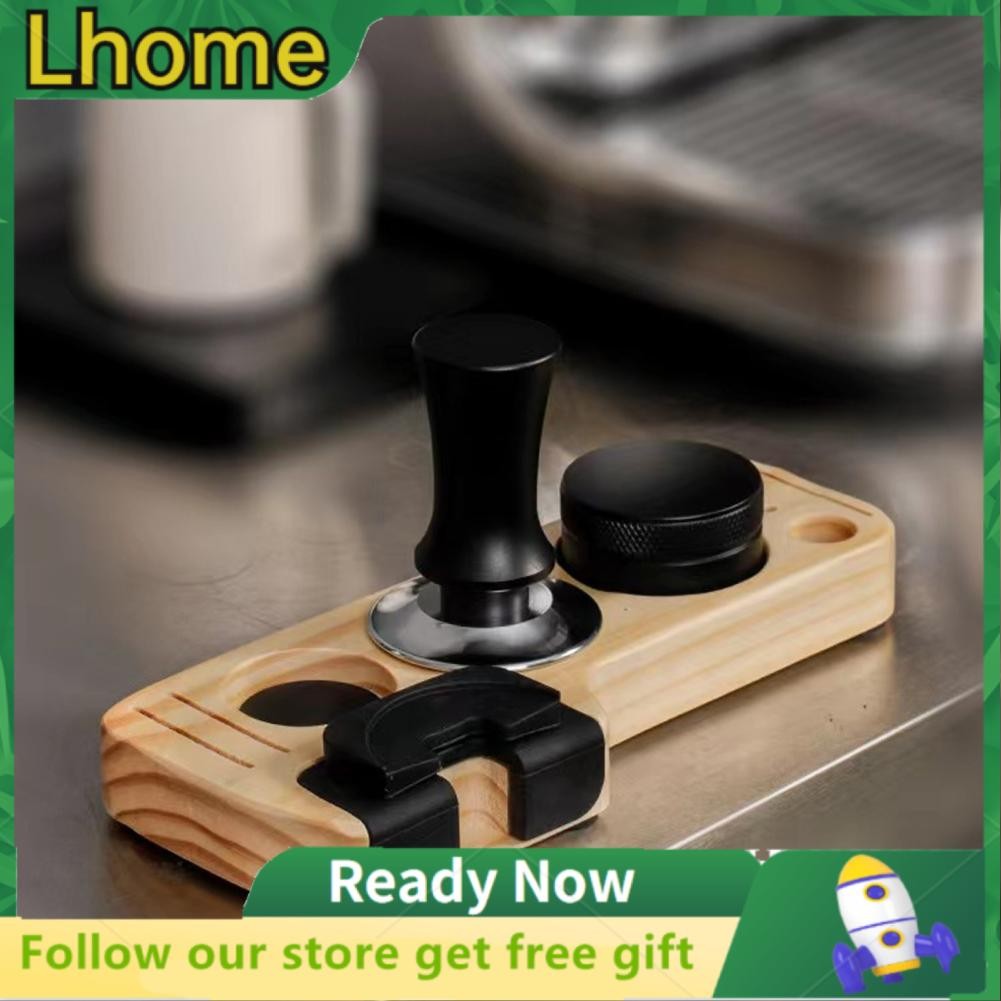 lhome-ph Coffee Tamping Station Tamper Holder Sturdy Space Saving Mess ...