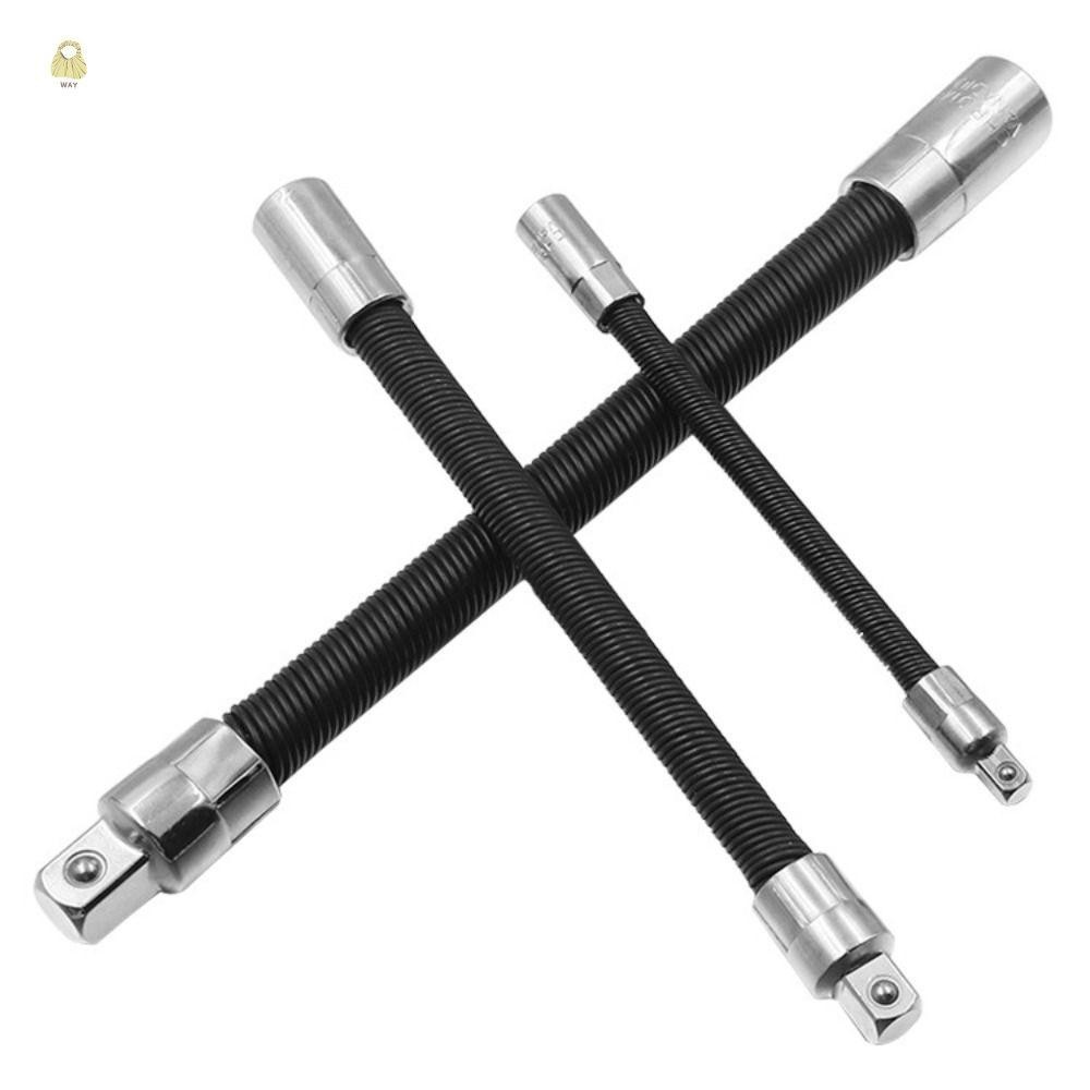 WAY Flexible Extension Rod Flexible 1/4 3/8 1/2 Ratchet Wrench Extender ...