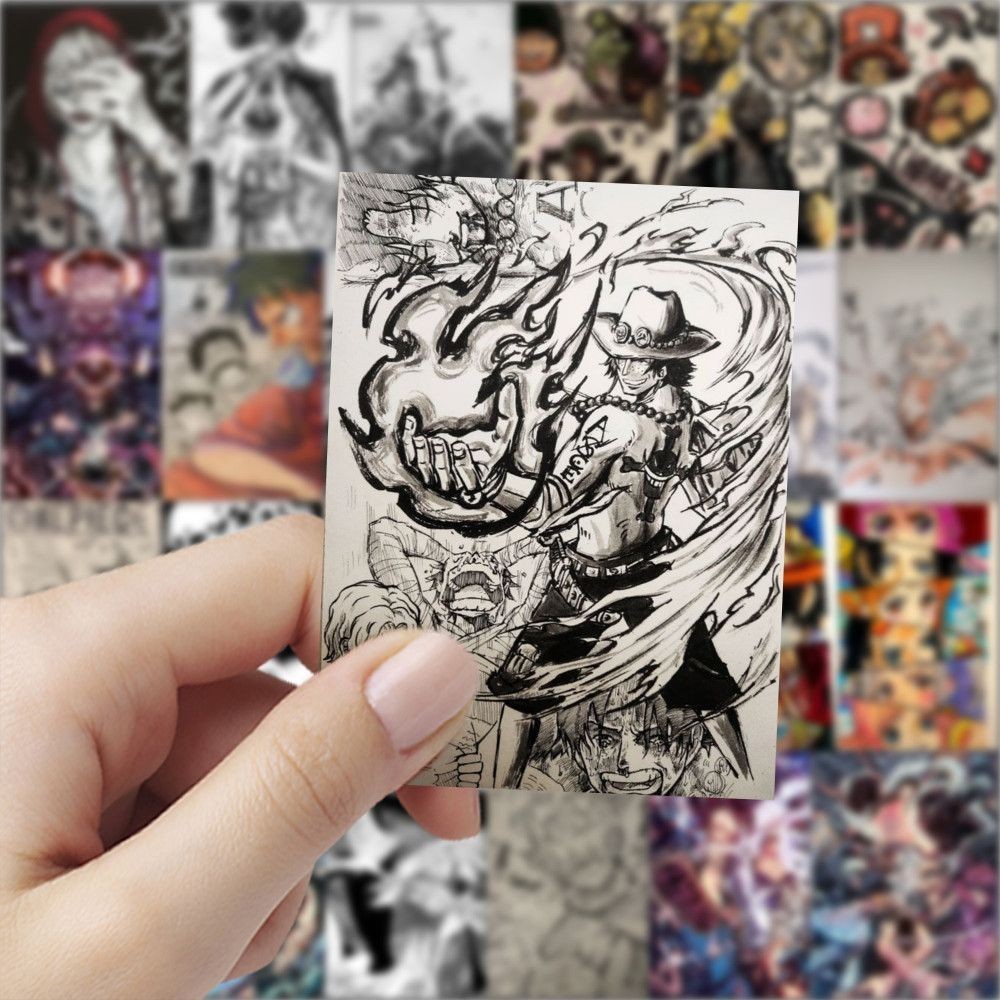180 Hand-drawn One Piece Ace Zoro Luffy Handsome Creative Stickers for ...