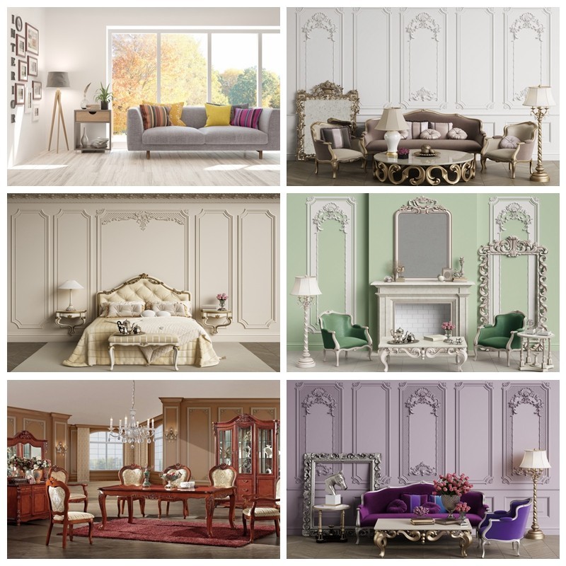 Furnishing Backdrop Vintage Wall Chair Sofa Bed Adult Portrait ...