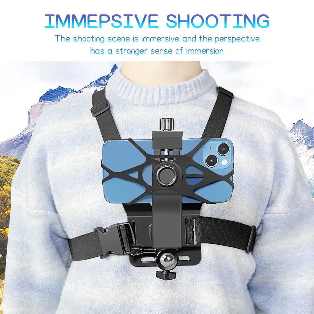 Phone Chest Strap Mount GoPro Chest Harness Holder for VLOG/POV Chest ...