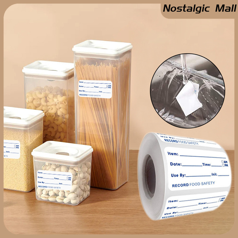 500pcs Food Expiration Date Label Food Safety Date Sticker Freezer Food ...