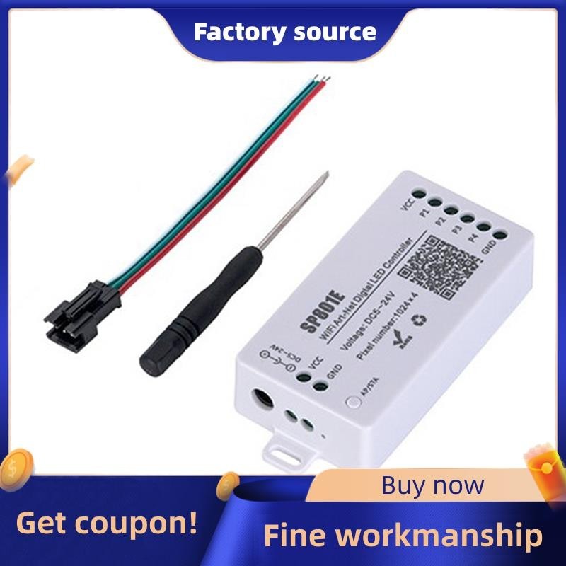 SP801E Wifi Art-Net LED Controller LED Matrix Panel Module WS2812B WS2811 Light Strip Wireless ...