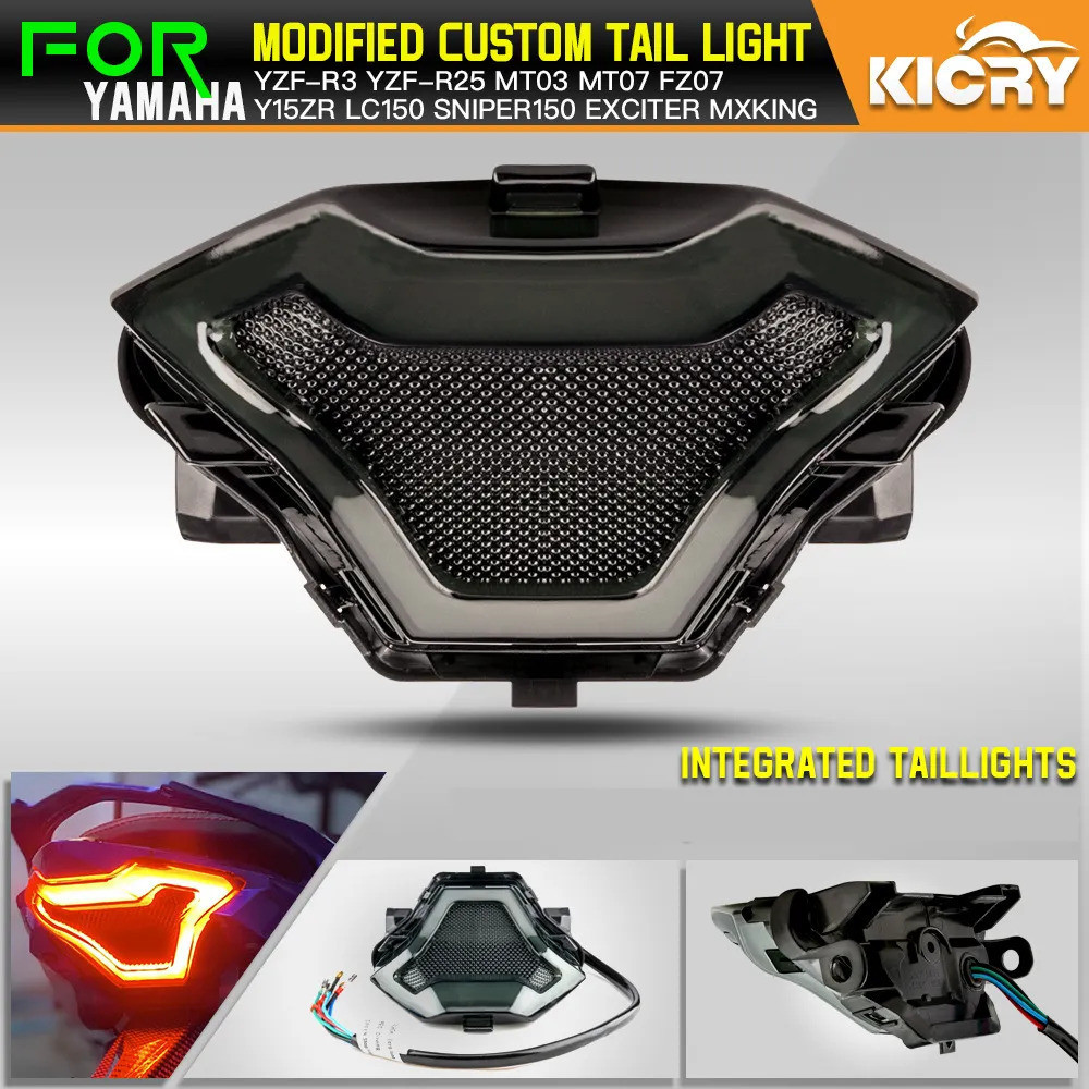 Motorcycle Tail light LED Rear light Driving Lights Brake Lights For ...