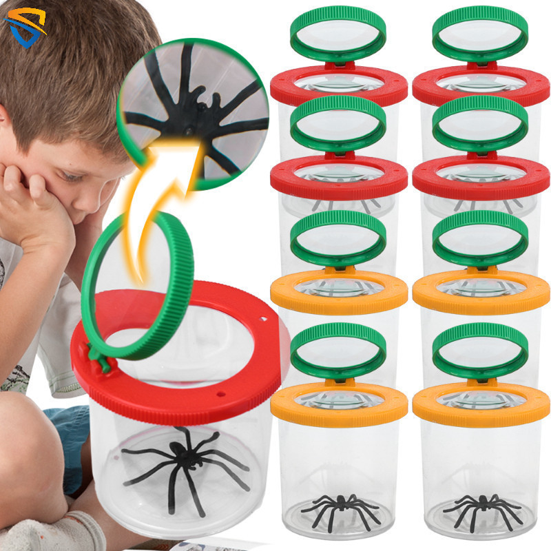 Portable Magnifying Glass Insect Observation Box Children Education ...