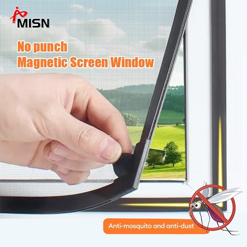 MISN Magnetic Window Screen Simple Anti Mosquito Gauze Detachable ...