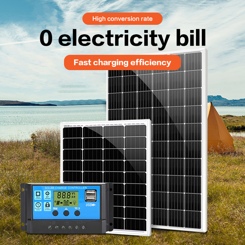 Solar panel 150W 300W solar panel board monocrystalline household high ...