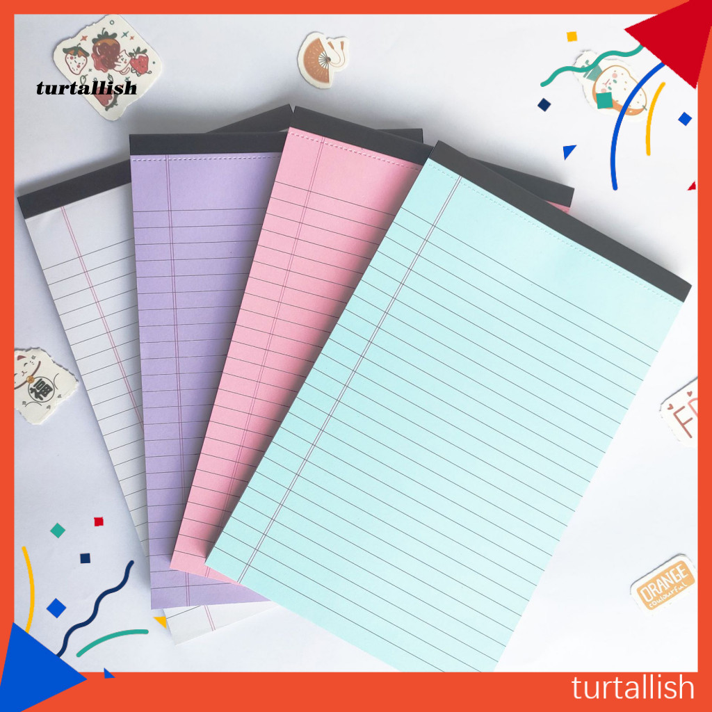 TURT Compact Paper Pads Lined Paper Pad Pack Colorful Lined Paper Pads ...