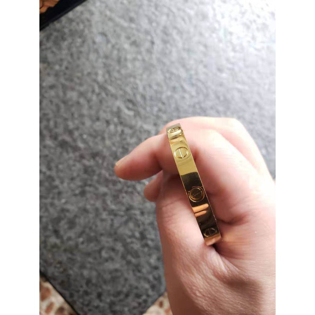 100% original 18k saudi cartier inspired bangle pawnable 18k gold ...