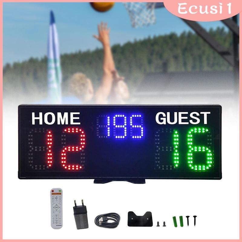 [Ecusi] Electronic Basketball Scoreboard Wall Mounted Score Clock with ...