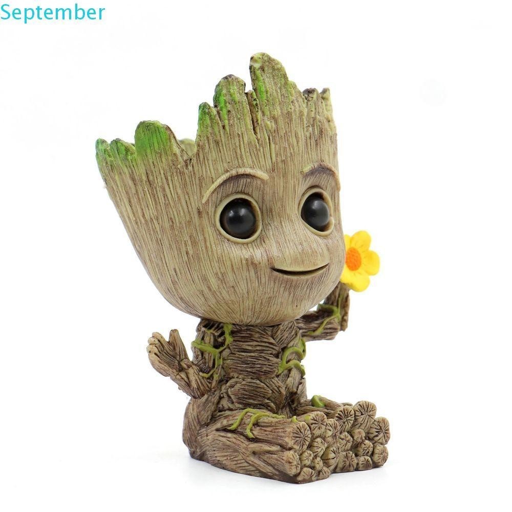 SEPTEMBER Groot Action Figure Figure Toys Sitting 6CM Mini Groot Figure ...