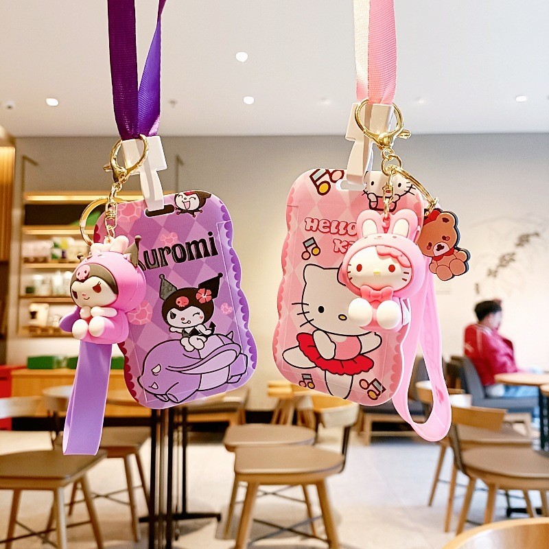 New Cute Cartoon Sanrio Card Holder Student Bus Pass Work Permit ...