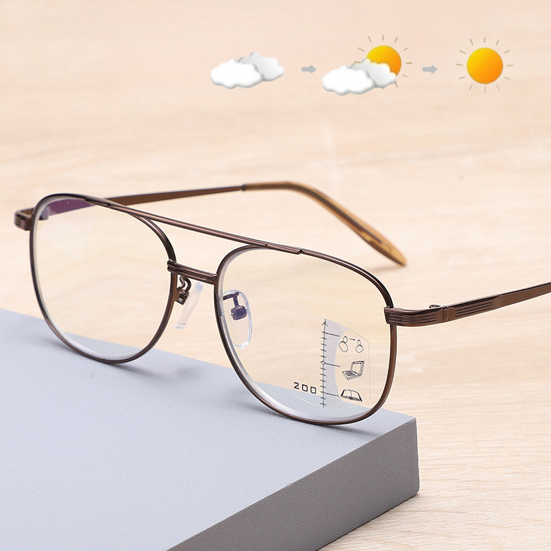 Fashion Photochromic And Progressive Grade Reading Glasses Anti ...