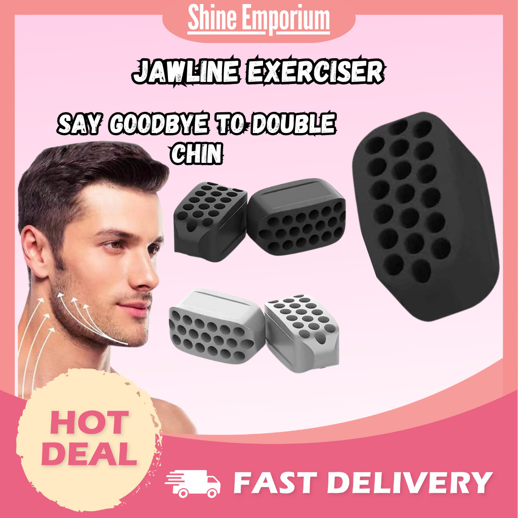Jaw Training Jawline Exerciser Double Chin Black Chin Trainer Facial ...