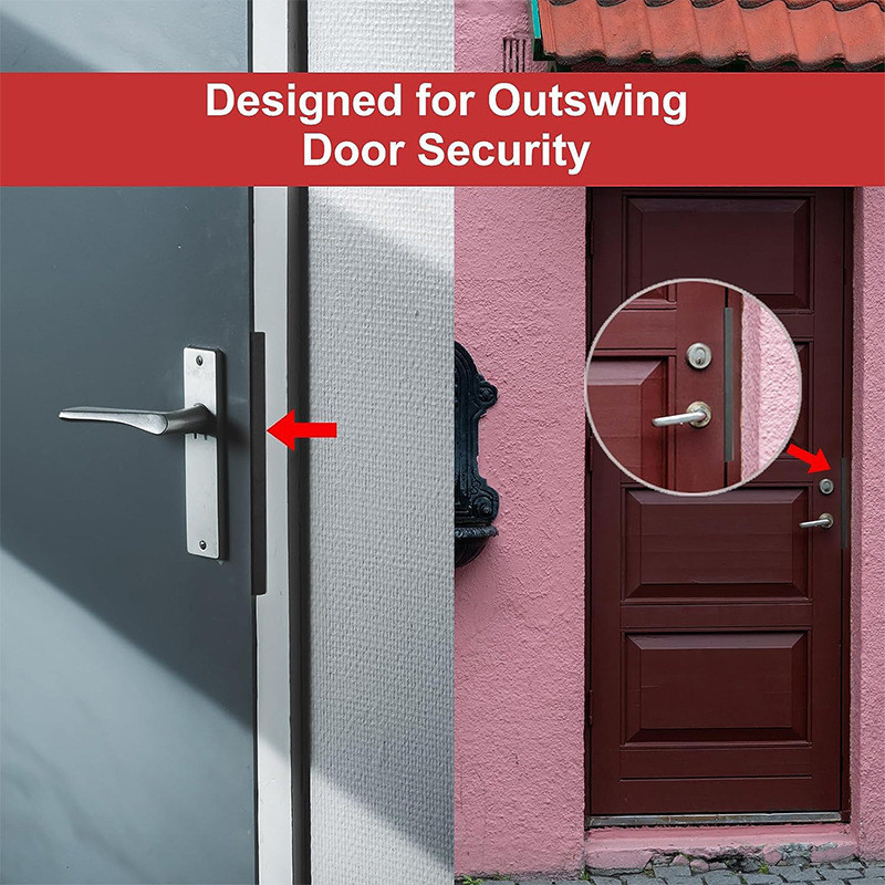 L-shaped Stainless Steel Door Latch Protective Cover, Invisible Door ...