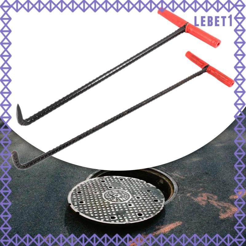 [Lebet] Manhole Hook Tool T Shape Hook for Manhole Covers Drain Covers ...
