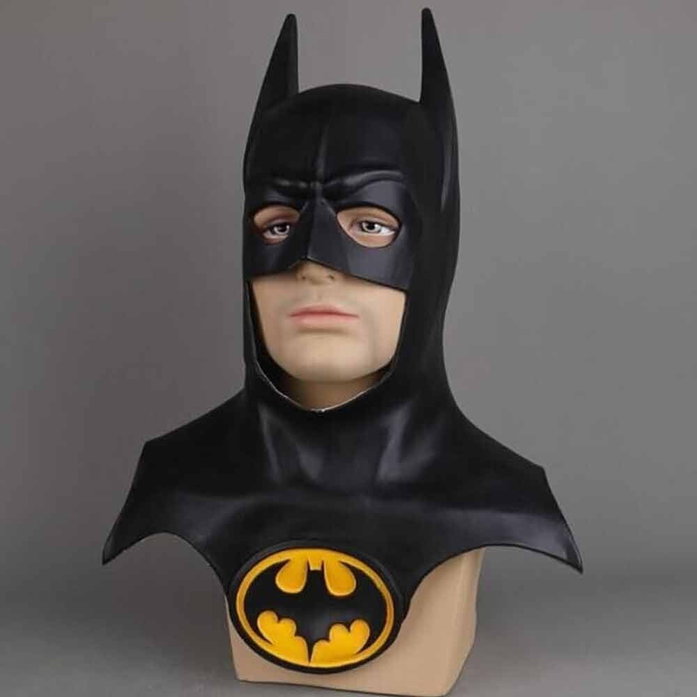Batman Full Mask With Cowl The Dark Knight Rises Latex Helmet Adult ...