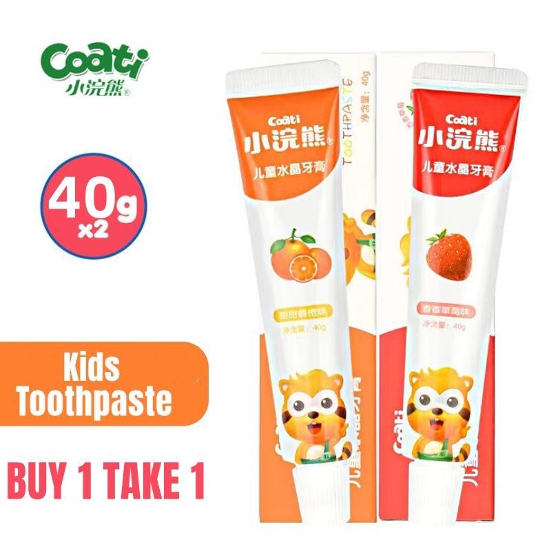 Buy 1 Take 1 Coati Aquafresh Kids Toothpaste 40g For 2-5 Years Old ...