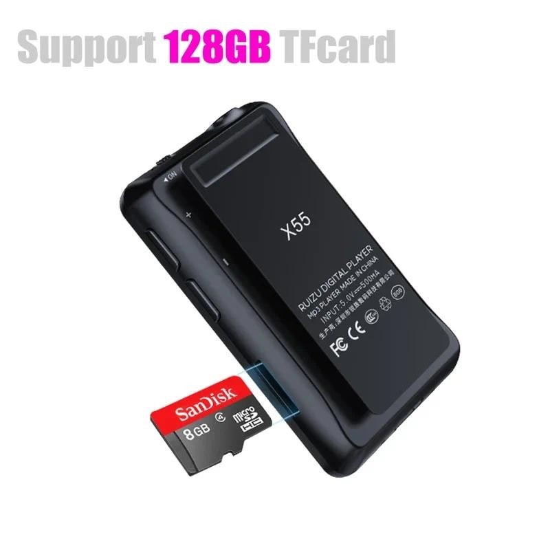 RUIZU Original X55 Clip Sport Bluetooth MP3 Player Mini with Screen ...