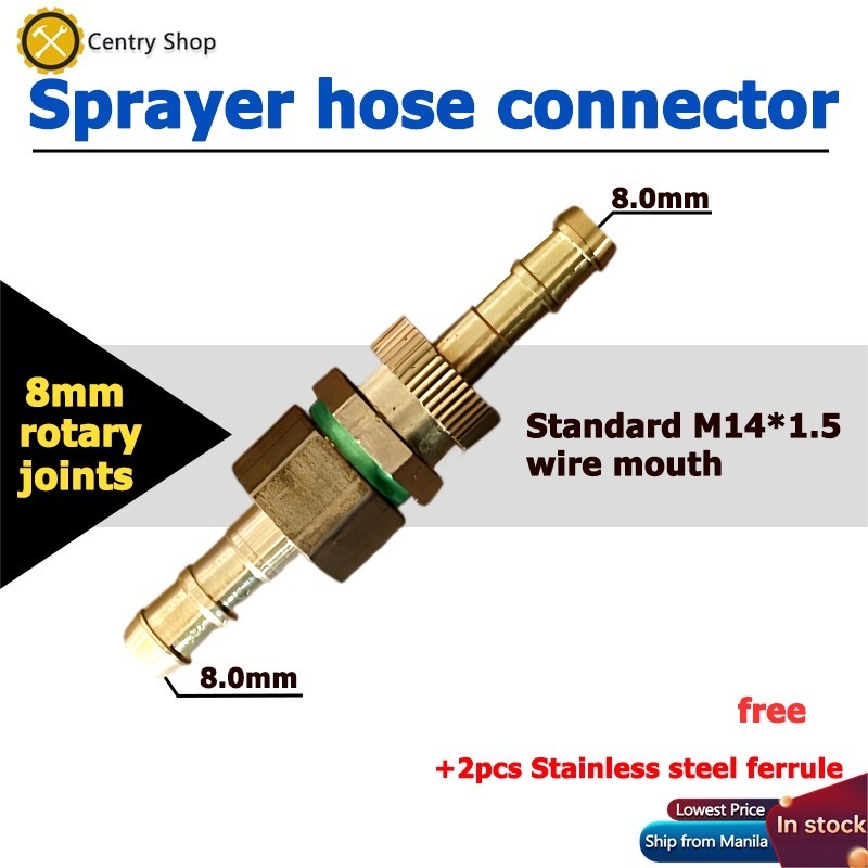 Power Sprayer Hose Connector Male and Female (PAIR) 8.5mm | Shopee ...