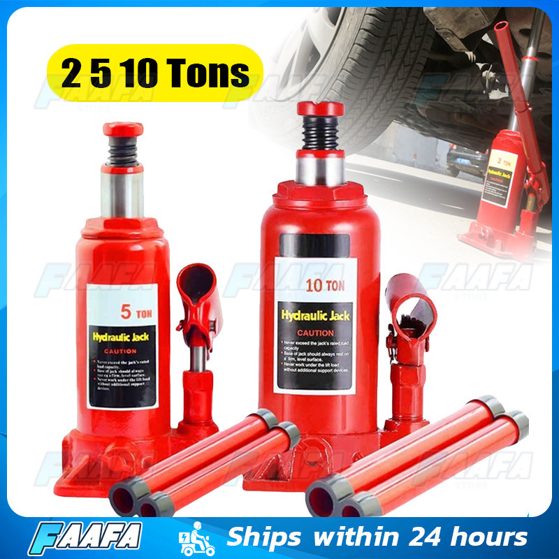 Car Hydraulic Jack 10Tons Heavy Duty Bottle Type Jack Vertical Manual ...