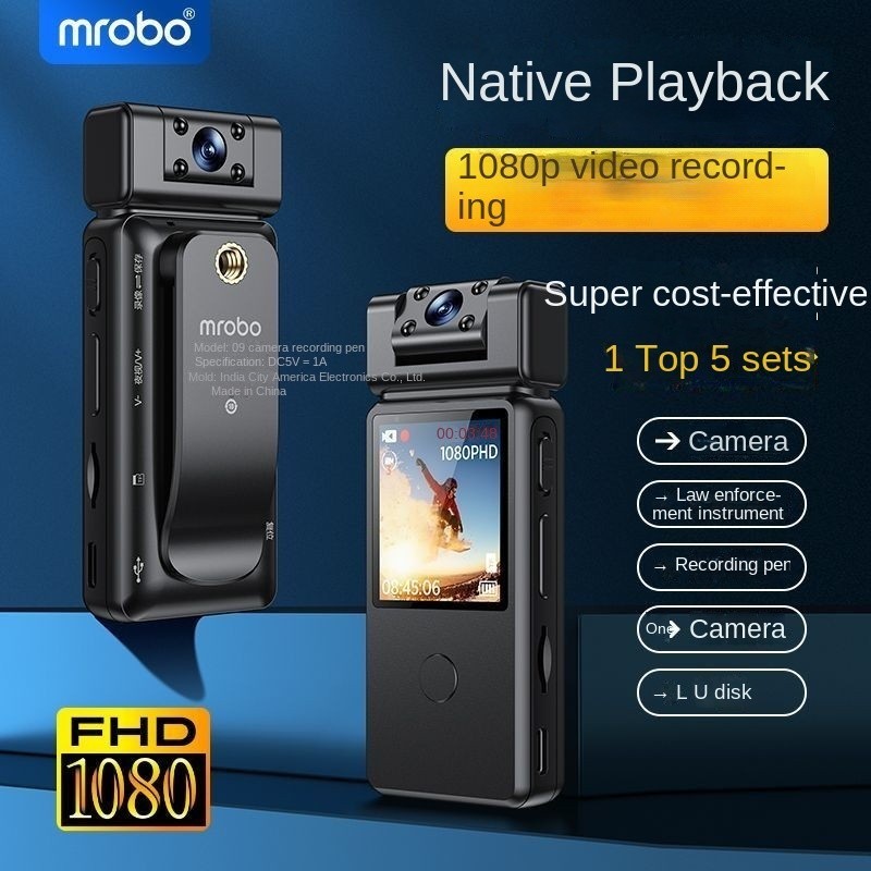 5k Action Camera Fixed Motorcycle HD Camera Law Enforcement Recorder ...