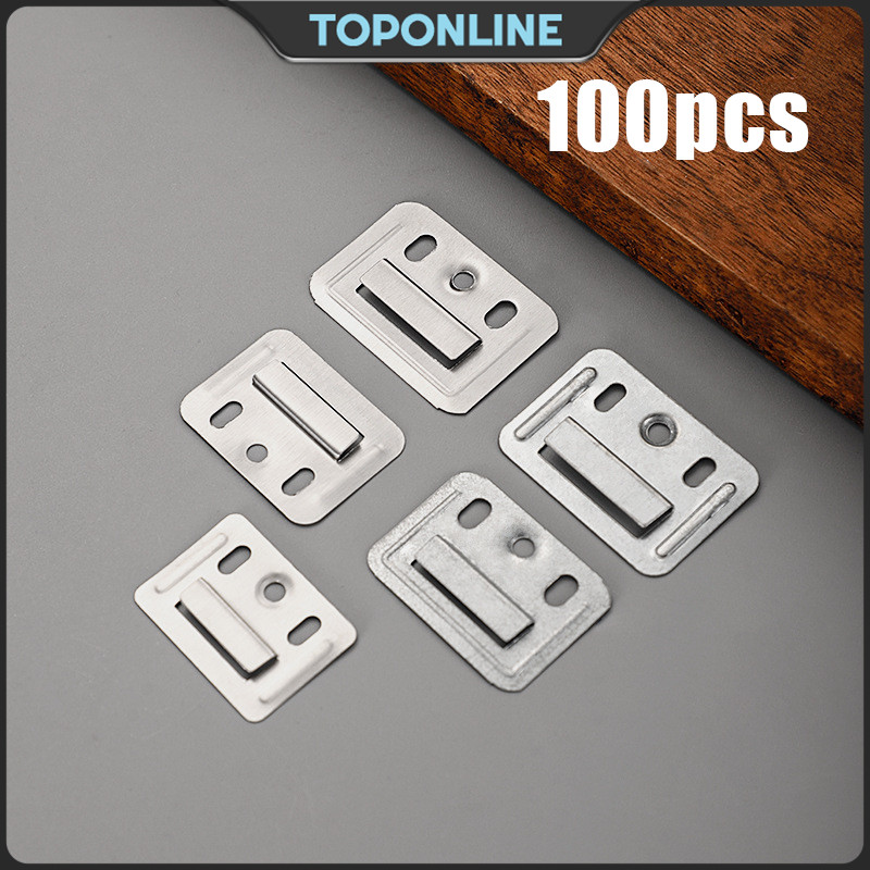 100Pcs Stainless Steel Wall Cladding Clip Metal Clip For WPC Wall And ...