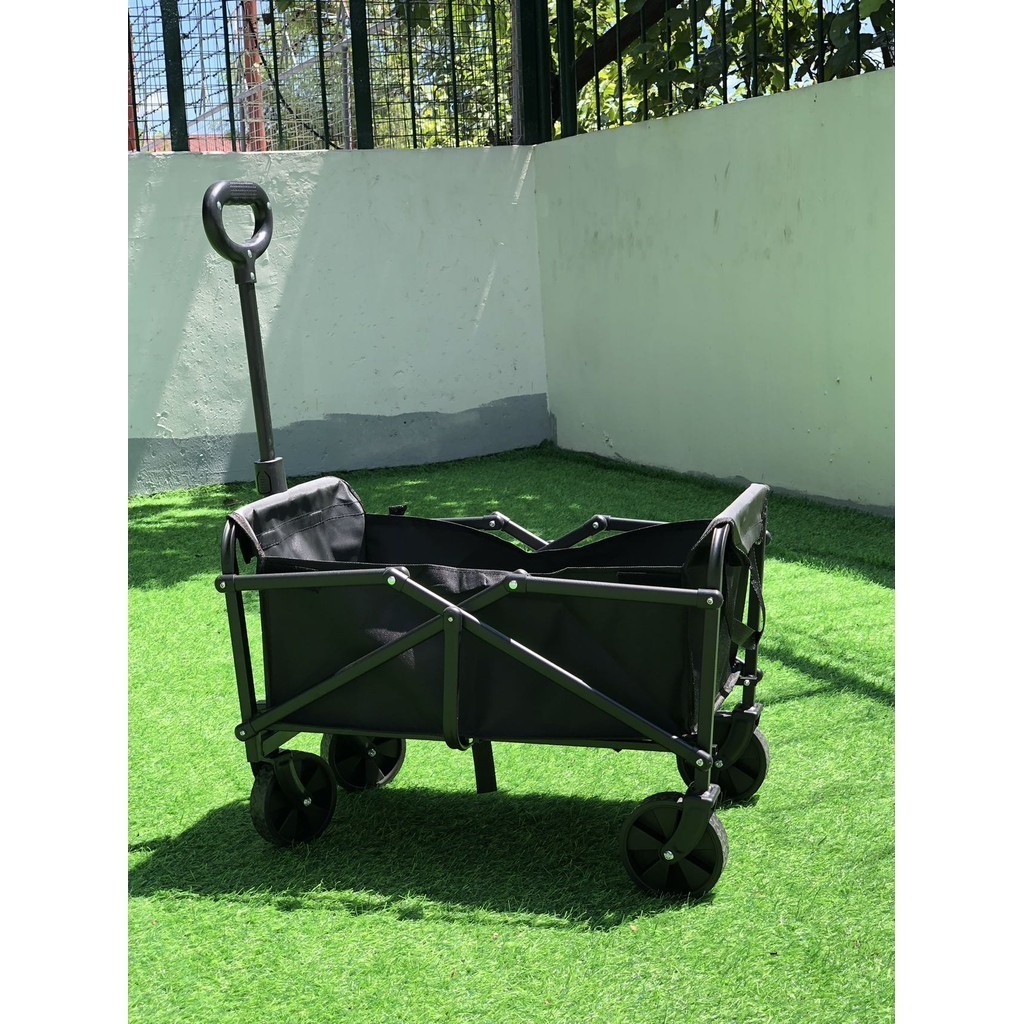 Wagon Camping Wagon Trolley Cart with Lock Cart Big Wheel Shopping Cart ...