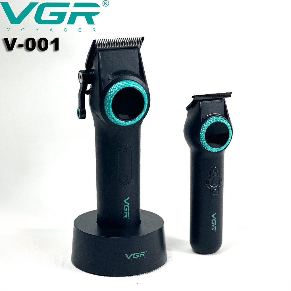 original VGR V-001 Hair Clipper 9000RPM 4600mAh Professional Cutting Machine 21 Gears Adjustable ...