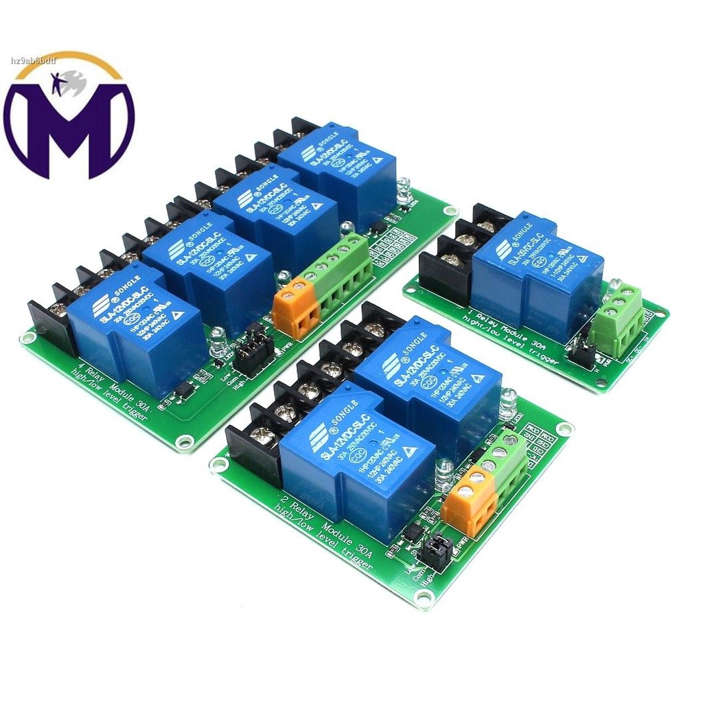 1 way 2 way 4 way 30A with optocoupler isolation support high and low level trigger switch relay ...
